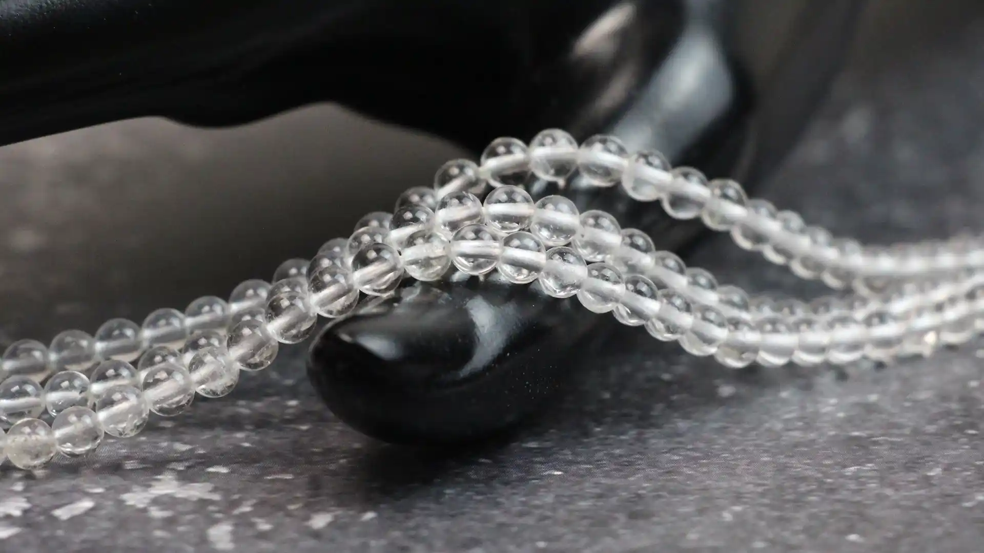 Perles en Cristal de roche – Ronde 4mm - Grade A - 39cm - AzurExel